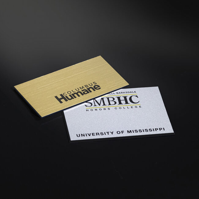 Plastic Printed Blank Name Tags (Logo with No Names)