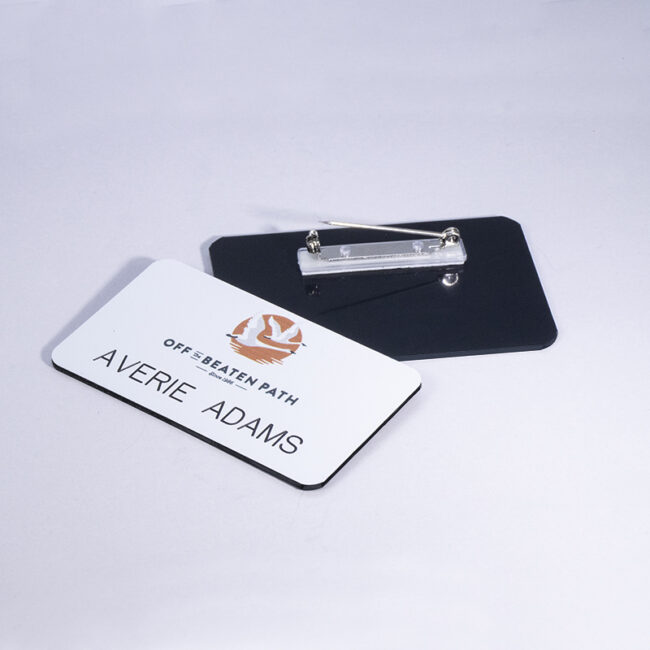 Plastic Printed and Engraved Name Tags