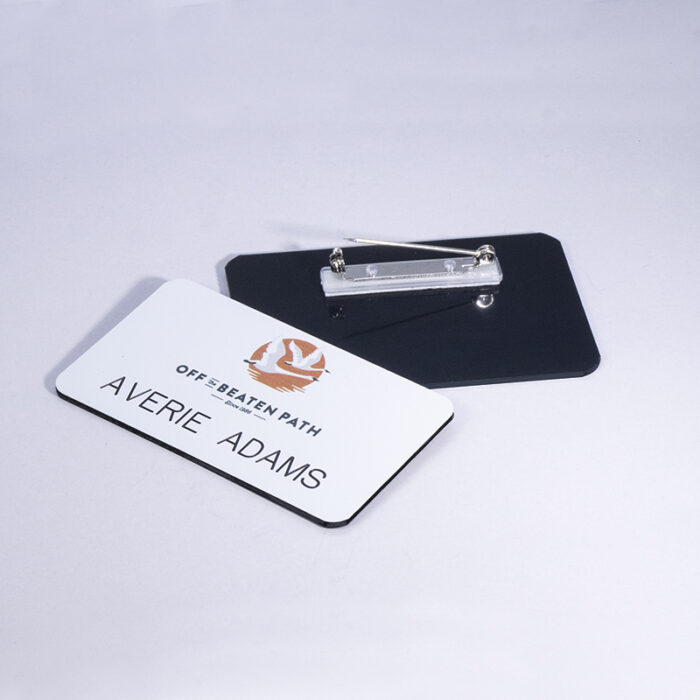 Plastic Printed and Engraved Name Tags