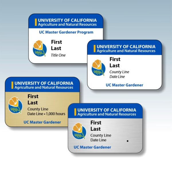 UC Master Gardener Name Tags