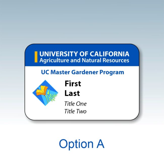 UC Master Gardener Name Tags